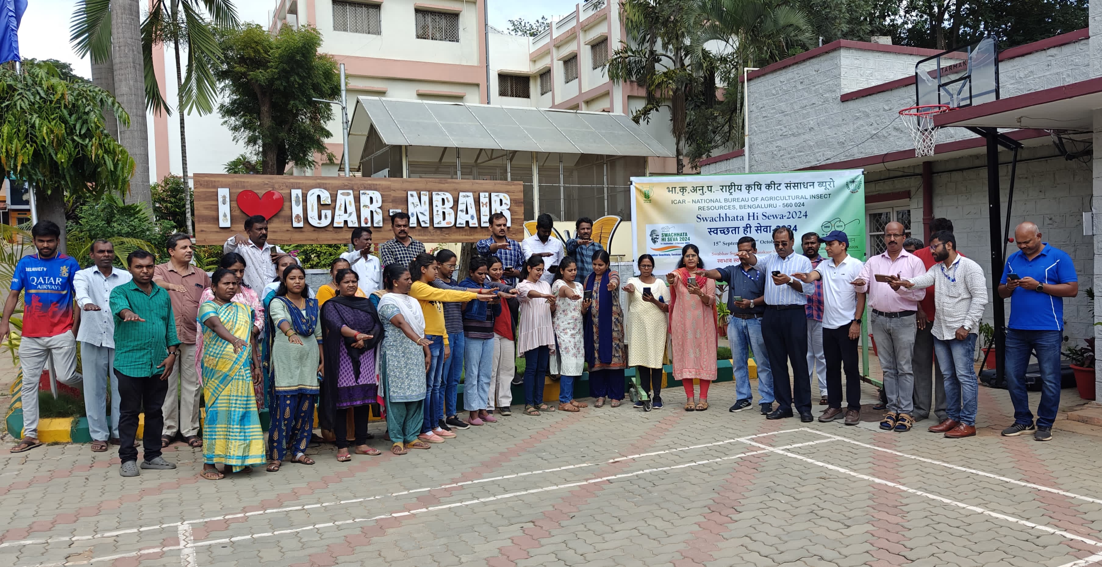 Swachhta Pledge taken at ICAR-NBAIR, Bengaluru on 15-09-2024 | nbair
